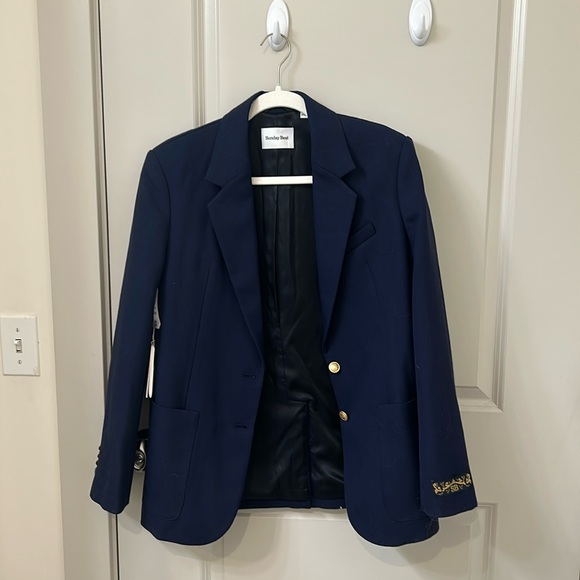 Aritzia | Jackets & Coats | Brand New With Tag Aritzia Sunday Best Navy ...